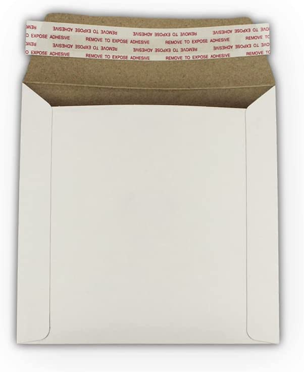 500 6 x 6 Rigid Photo Mailers Stay Flats White Cardboard Self Seal Envelopes 6x6 - Walmart.com