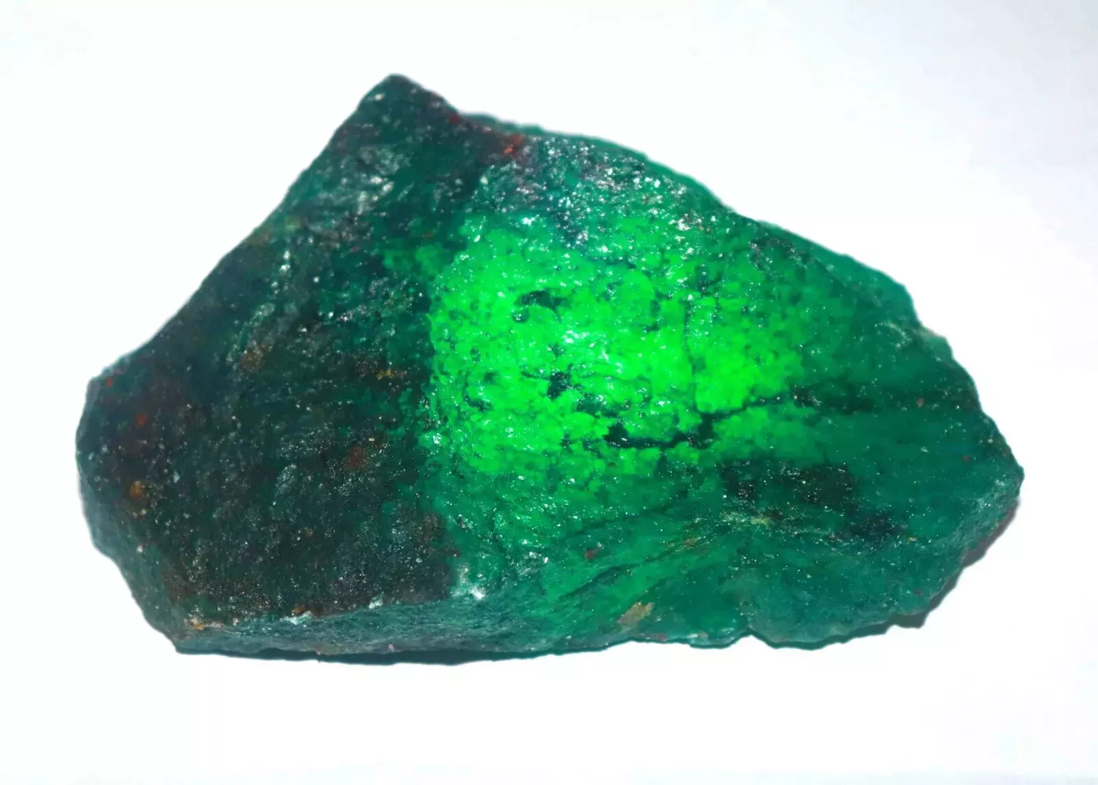 500-600 Ct Green Emerald Huge Loose Gemstone Rough Natural Uncut Earth ...