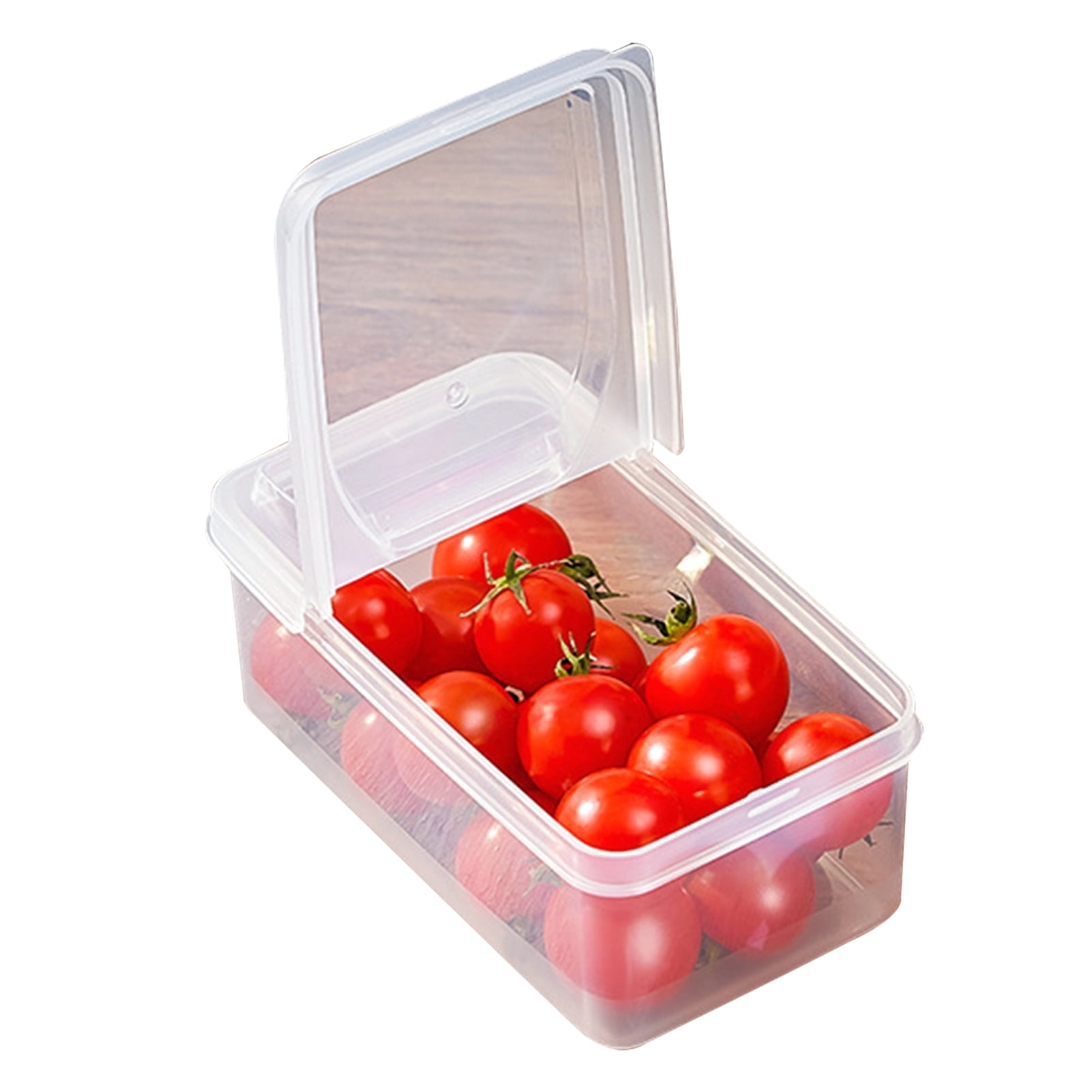 500/600ML Food Storage Box Transparent Two Compartments 90 Degree ...