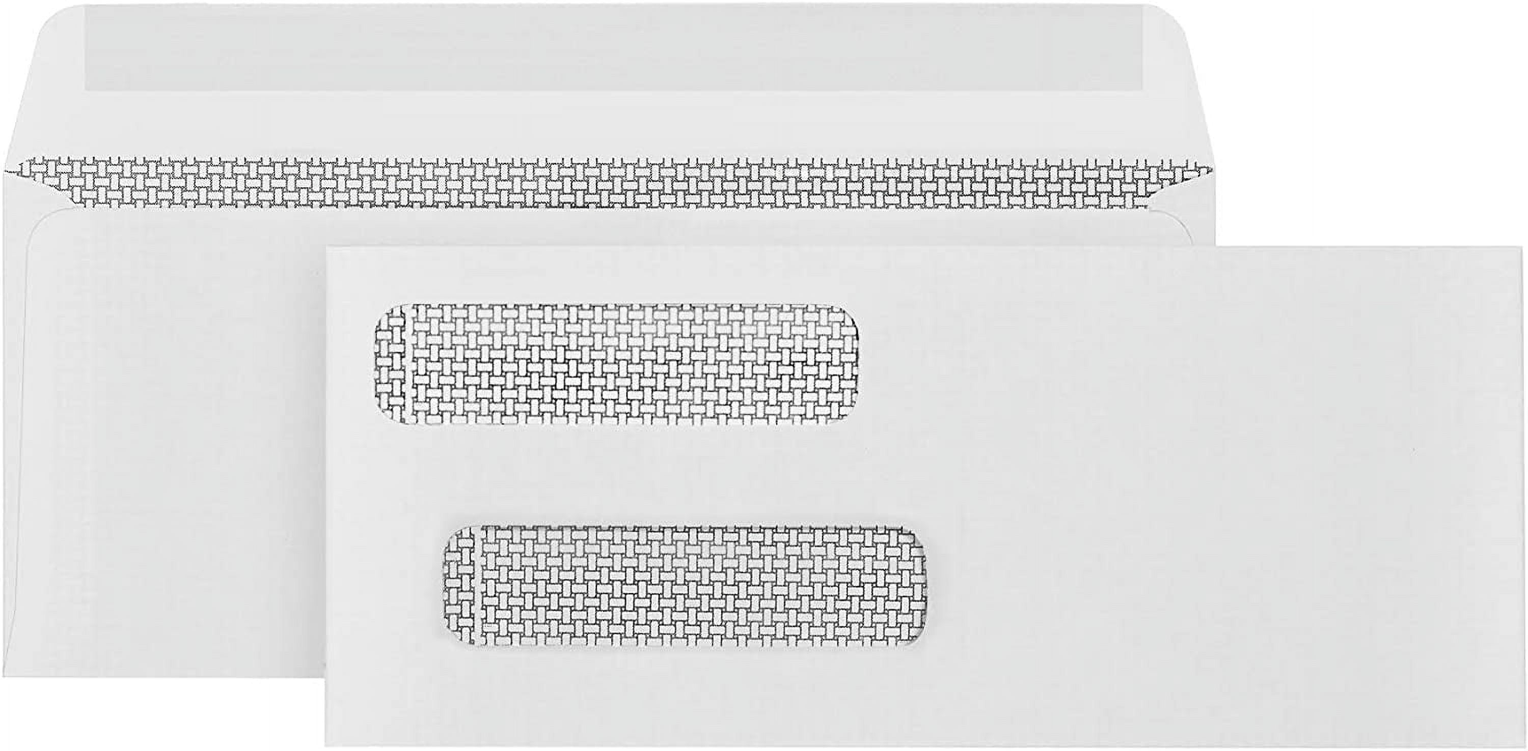 500#8 Gummed Double Window Security Check Envelopes - Designed for ...