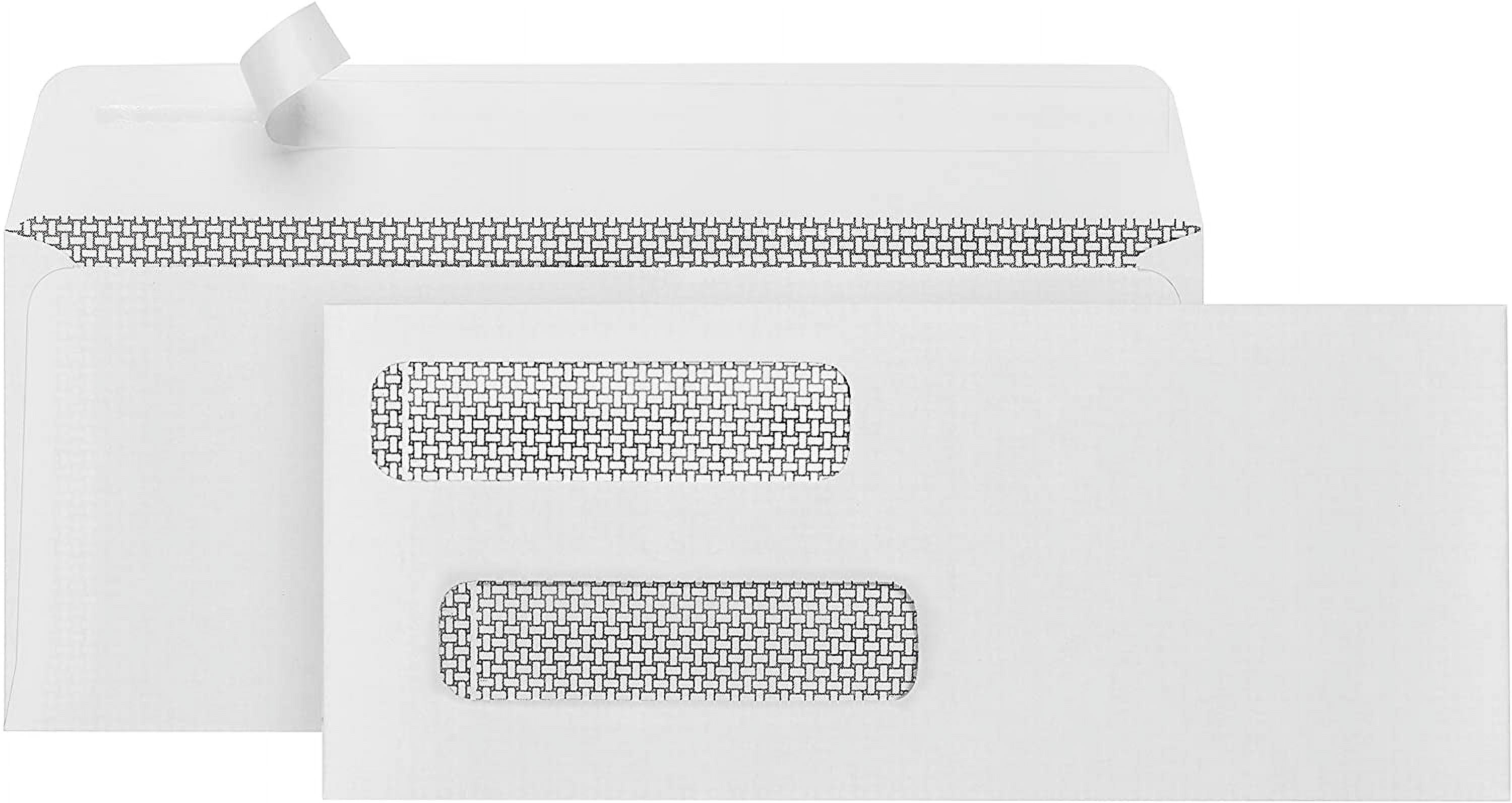 500#8 Self Seal Double Window Security Envelopes Designed for ...