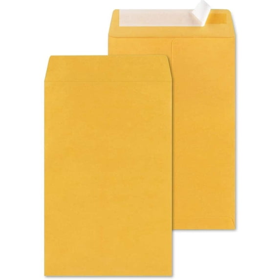 500-9x12 Brown Kraft Self Seal Catalog Envelopes with Peel Mailing 28lb ...