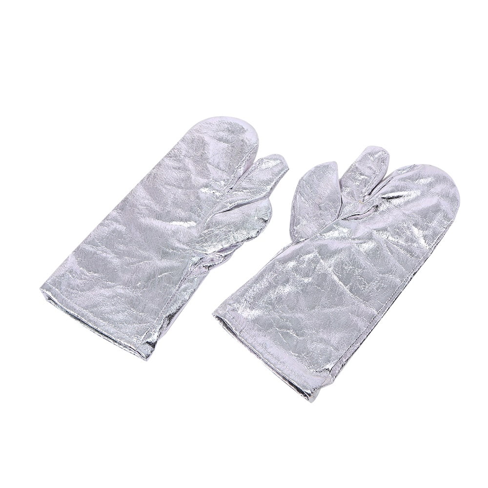 500 Aluminized Heat Resistant Gloves High Temperature Safety Work ...