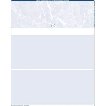 Computer Check Paper - Blank Personal Wallet Checks 3 on a Page ...