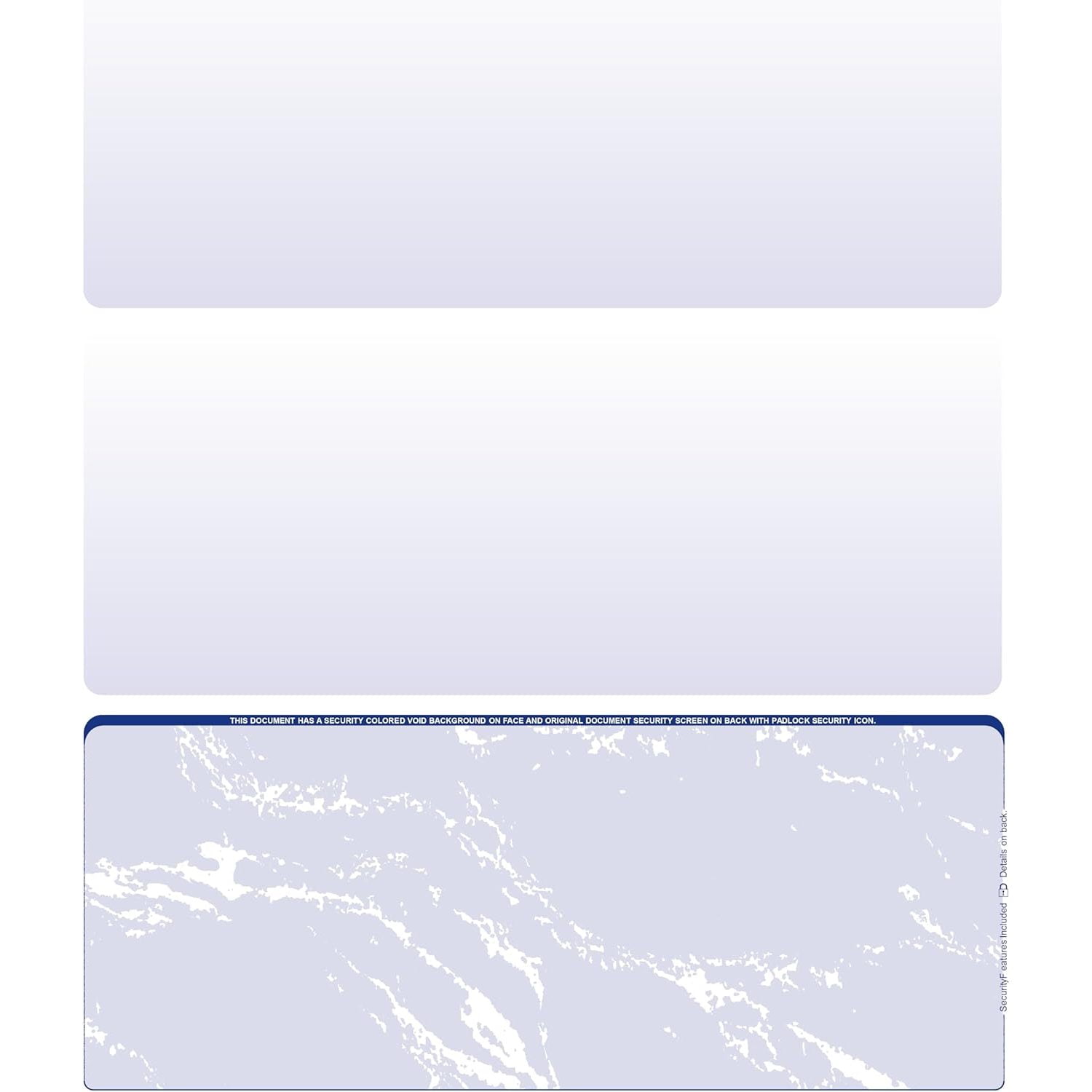 500 Blank Laser/Computer Checks Bottom Style (Blue Marble) - Walmart.com