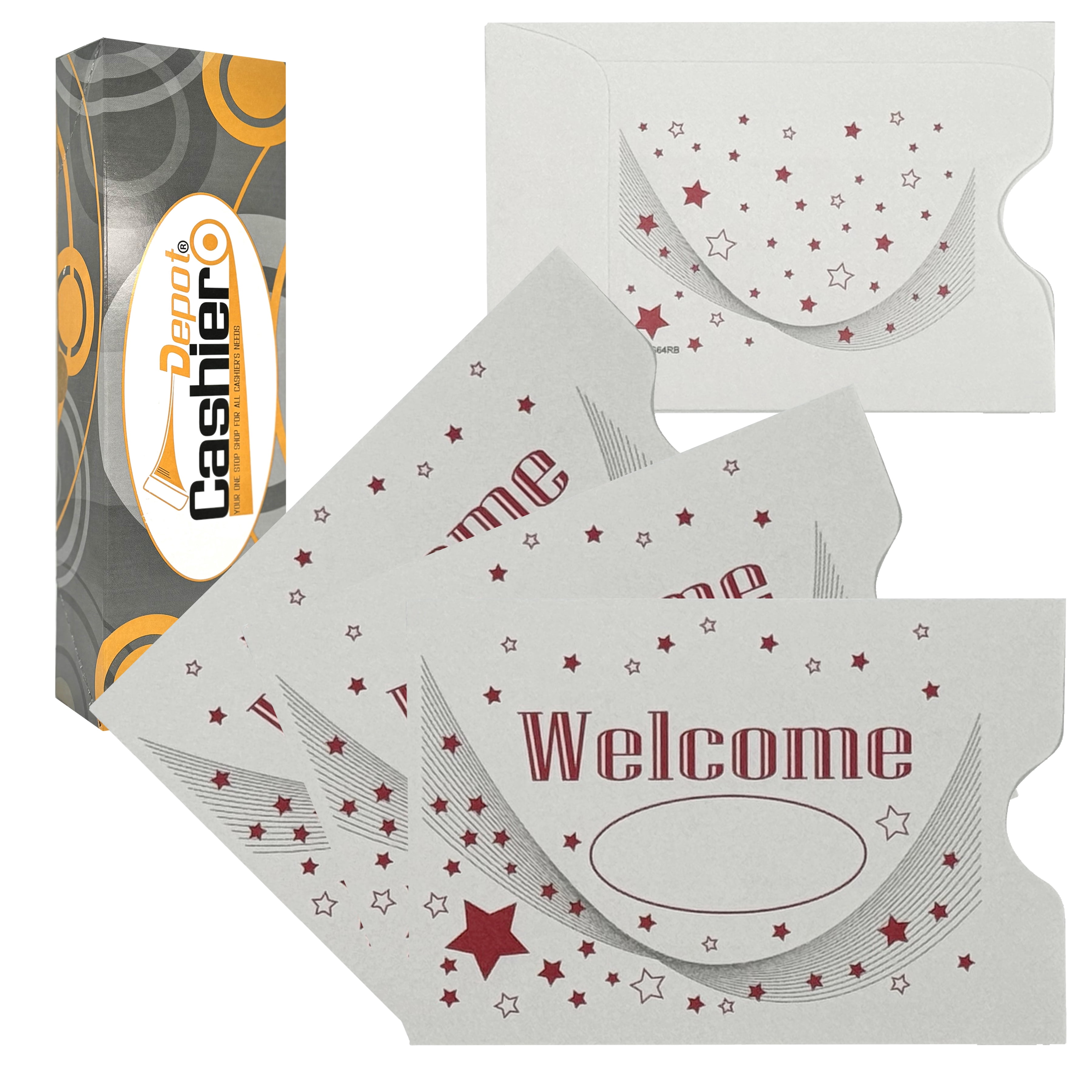 500 Cashier Depot " Welcome" Key Card, Membership & Access Card Sleeve ...