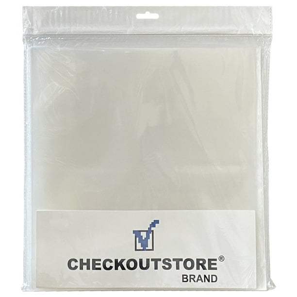500 CheckOutStore Clear Plastic CPP for 7" Vinyl 45 RPM Record Album Covers (Outer Sleeves ...