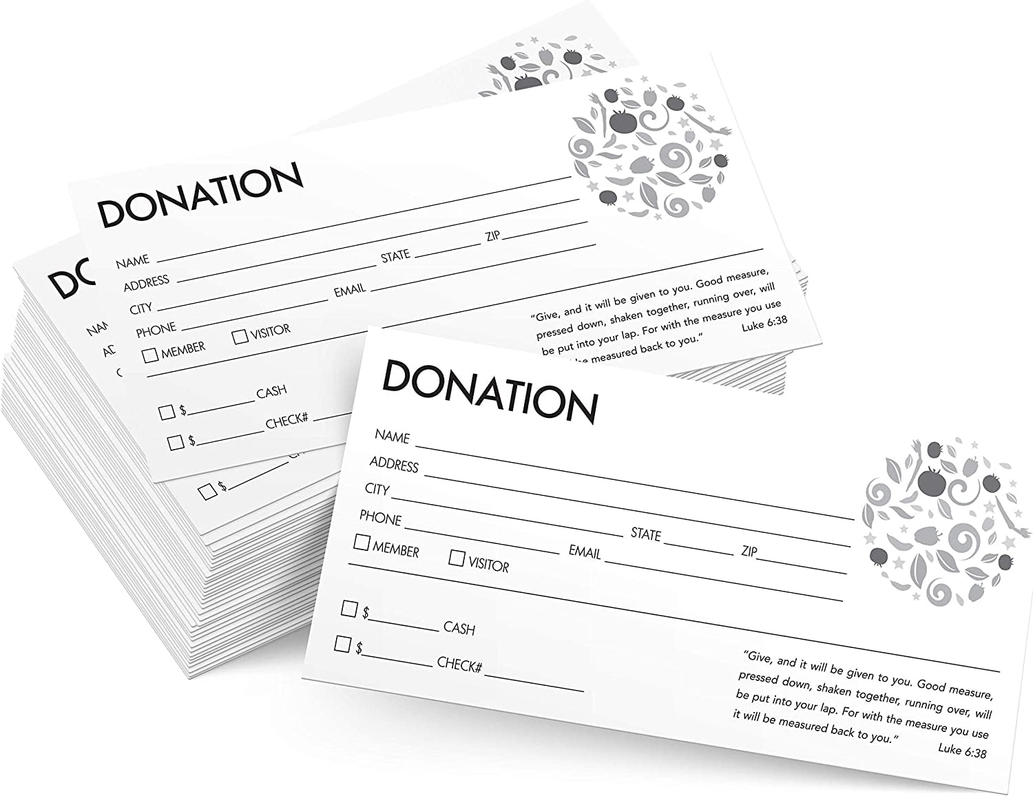 500 Church Offering | Tithe Donation Envelopes (White) - Walmart.com