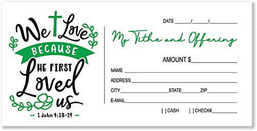 500 Church Offering | Tithe Donation Envelopes - Walmart.com
