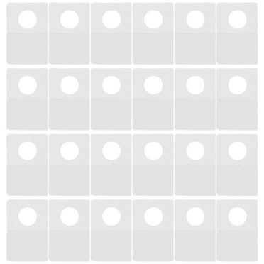 Walmart Self-Adhesive Transparent Slotted Hang Tabs - Pack of 200 ...