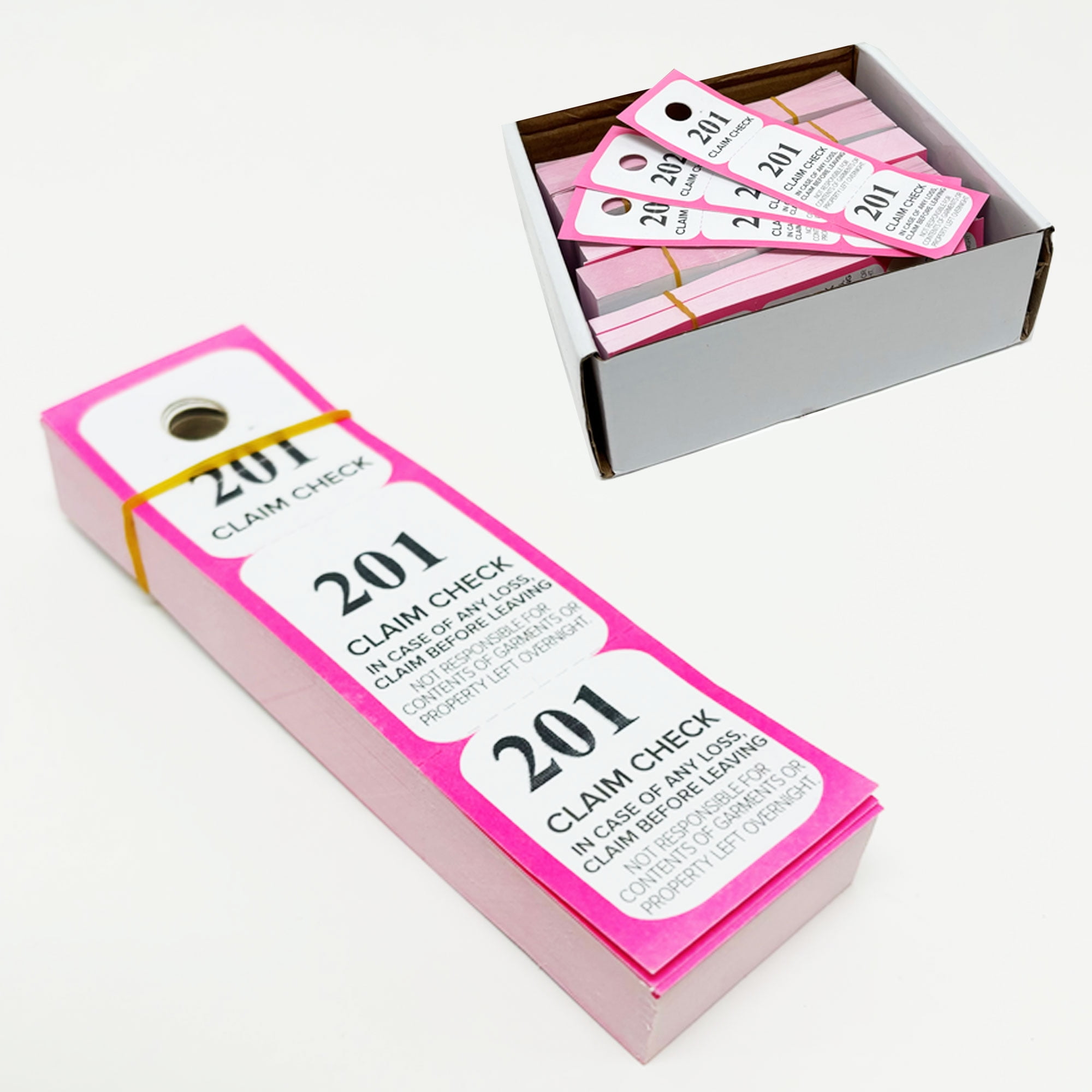 500 Coat Room Tickets 3 Part Paper Triplicate Checks Numbers Tags ...