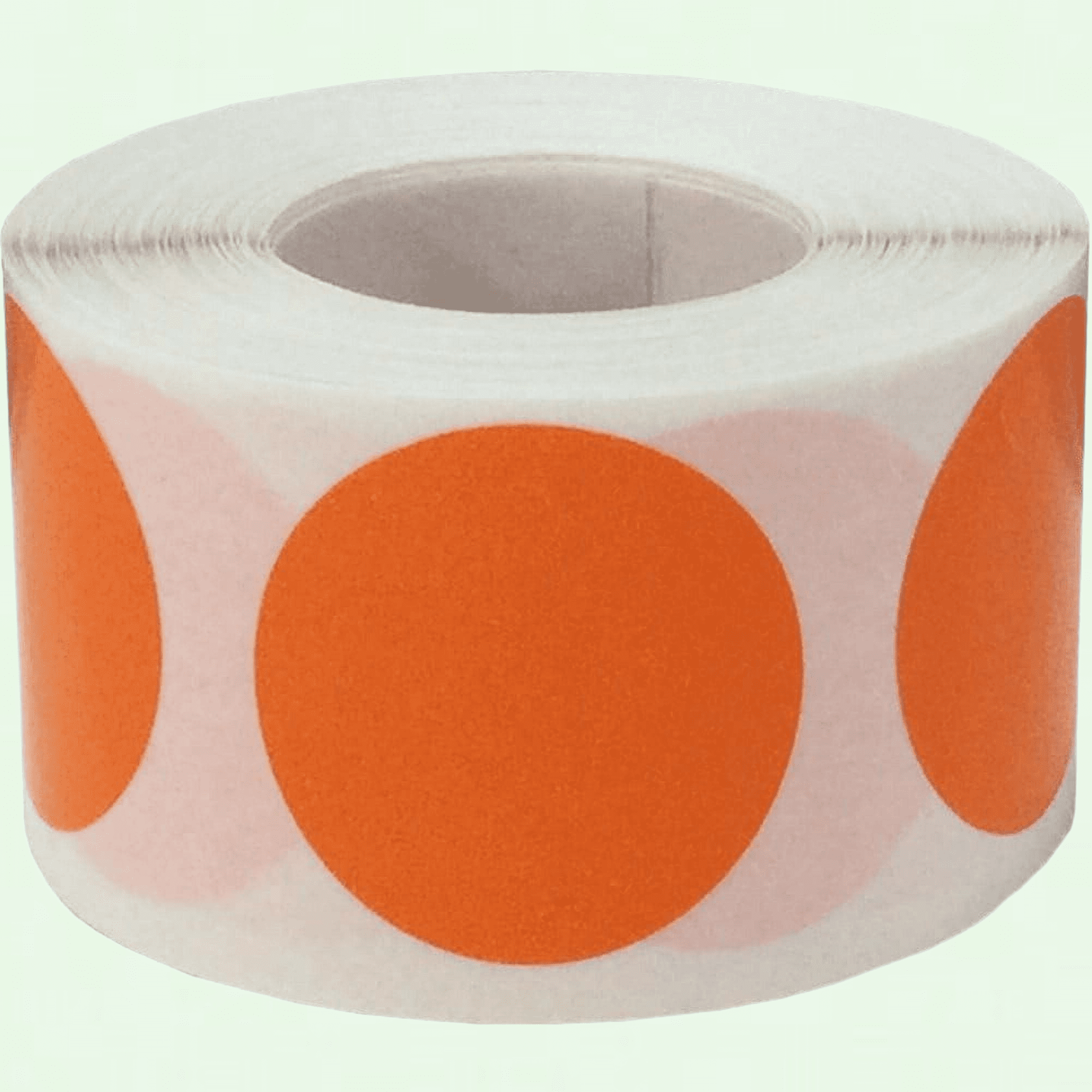 500 Color Coding Labels 1 1/4 Inch Round Circle Dots, Hot Orange ...