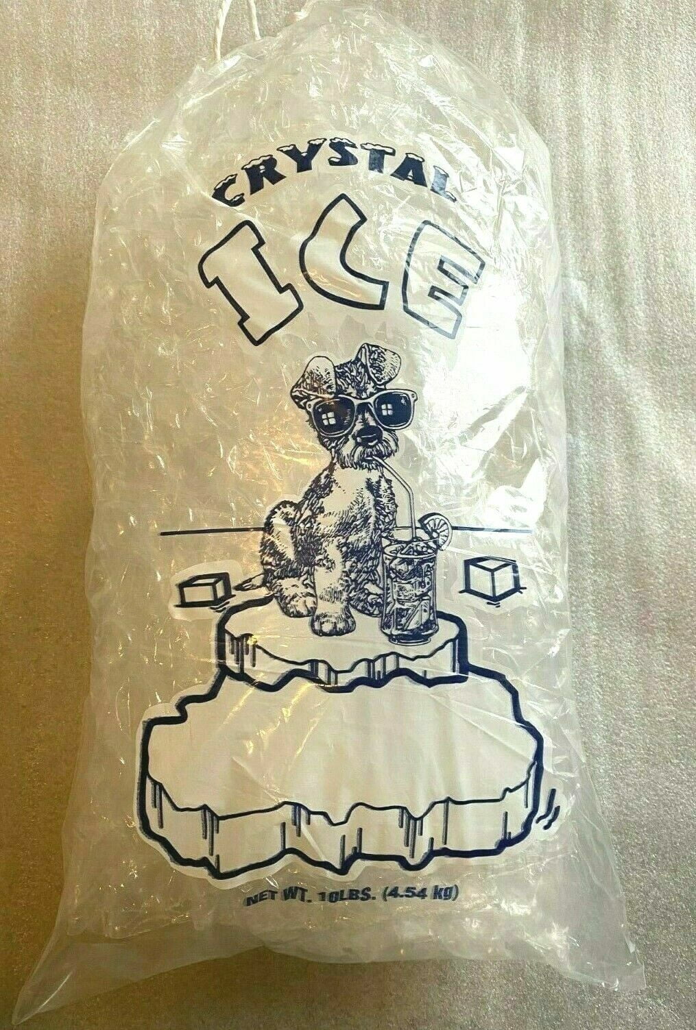 500 Commercial CRYSTAL Sparkling 10 LB LBS Plastic Ice Bags With ...