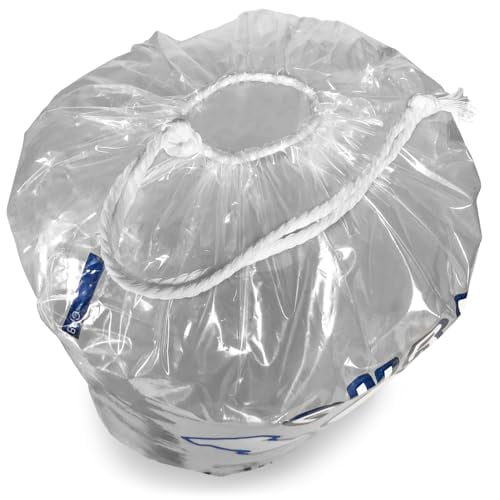 (500 Count) 10 lb Ice Bags with Drawstring, 12" x 18" Heavy-Duty ...