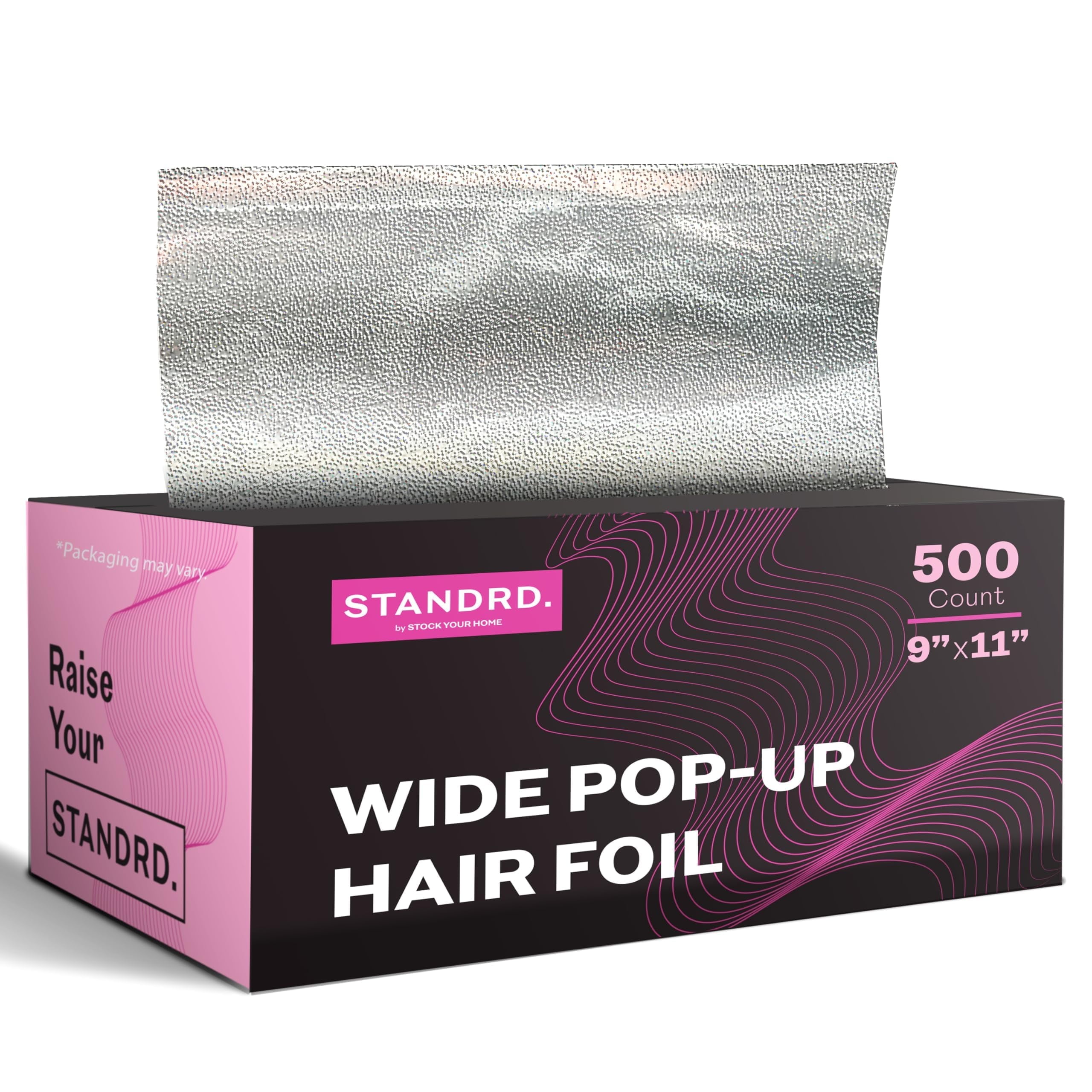 500 Count Aluminum Foil for Hair Highlighting, 9” Pop Up Foil Sheets ...