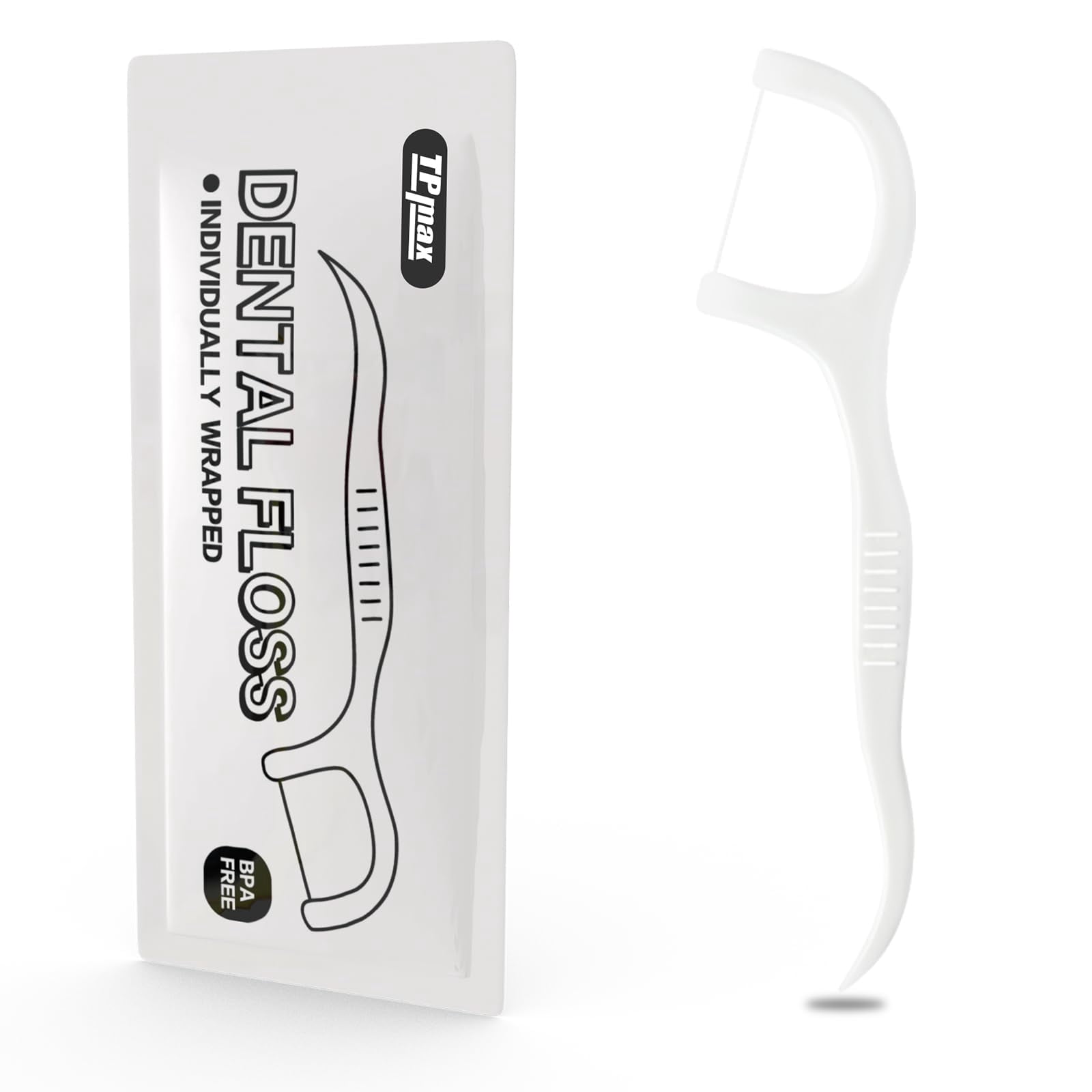 500 Count Dental Flossers TSF6 Each Individually Wrapped, Floss Singles ...