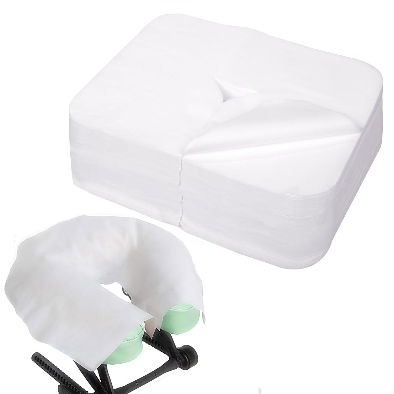 500 Count Disposable Face Cradle Covers, Medical-Grade, Luxurious, Soft ...