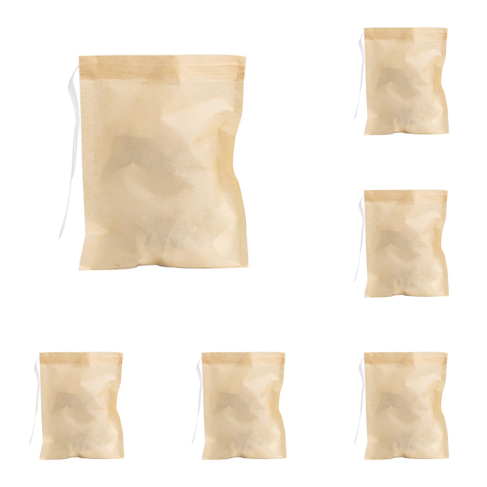 500-Count Disposable Tea Bags with Drawstring – Unbleached for Loose ...