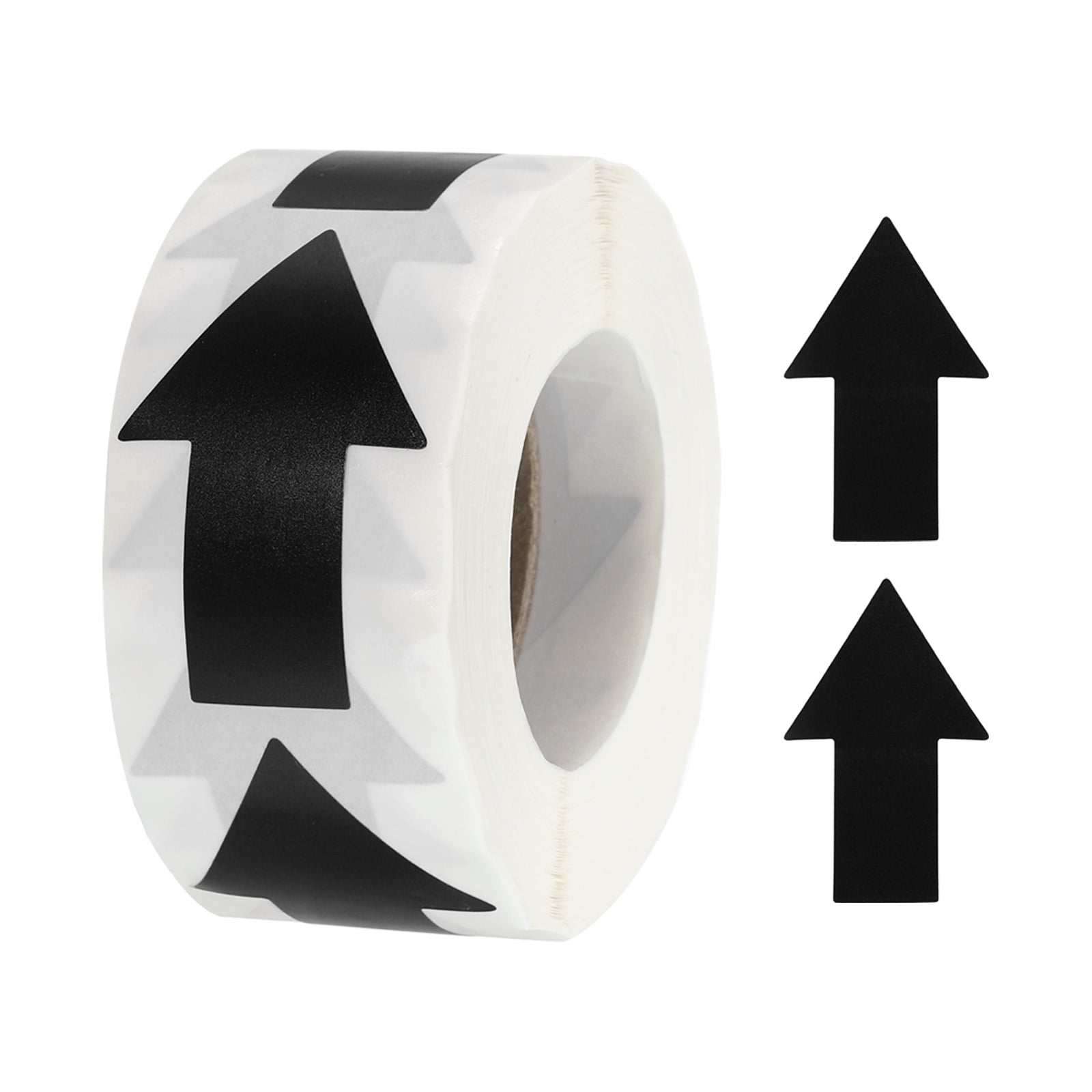 500 Count/Roll Arrow Sticker Labels 1.3x2 Inch Black Adhesive Arrow ...