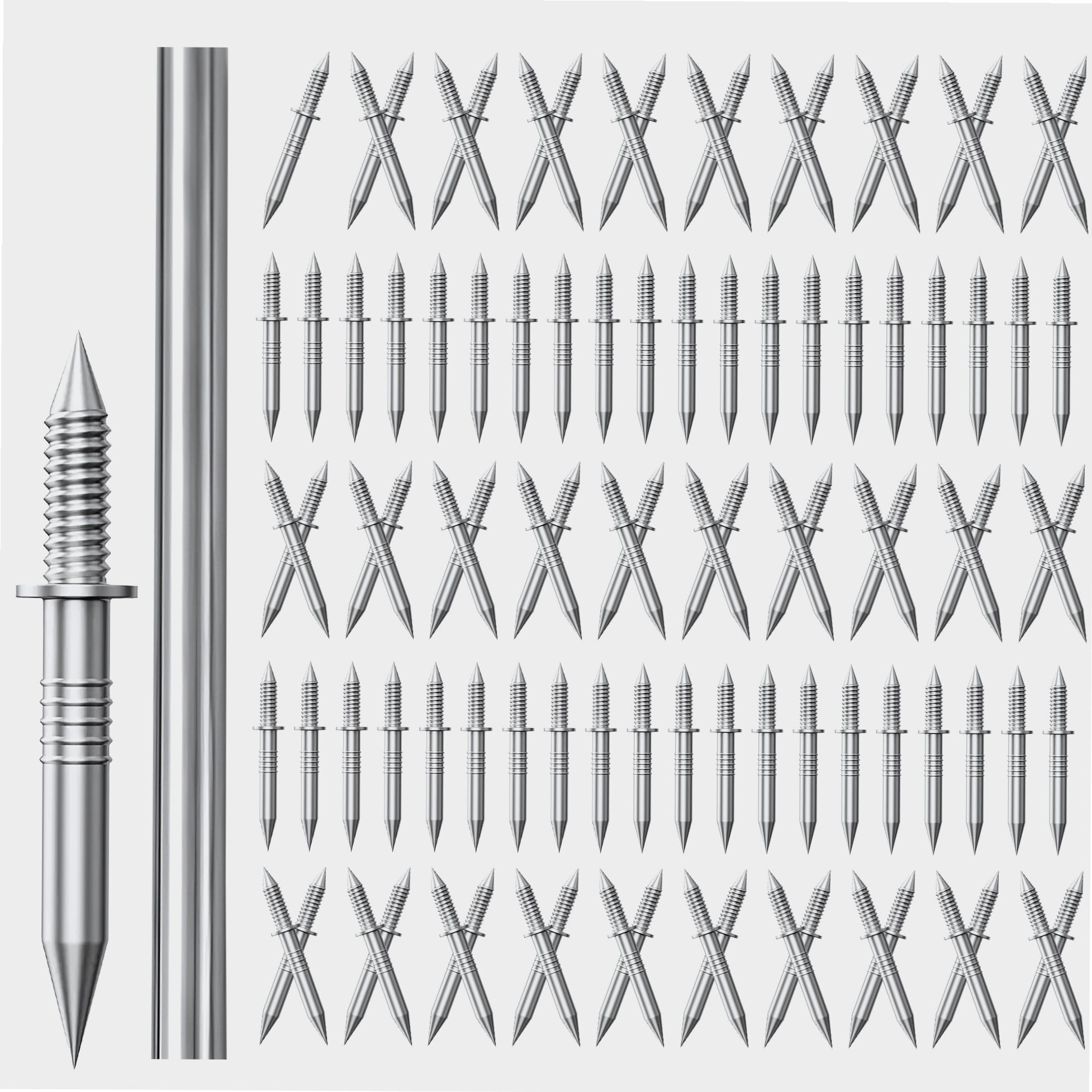 500 Counts Double Head Skirting Thread Seamless Nail, Invisible ...