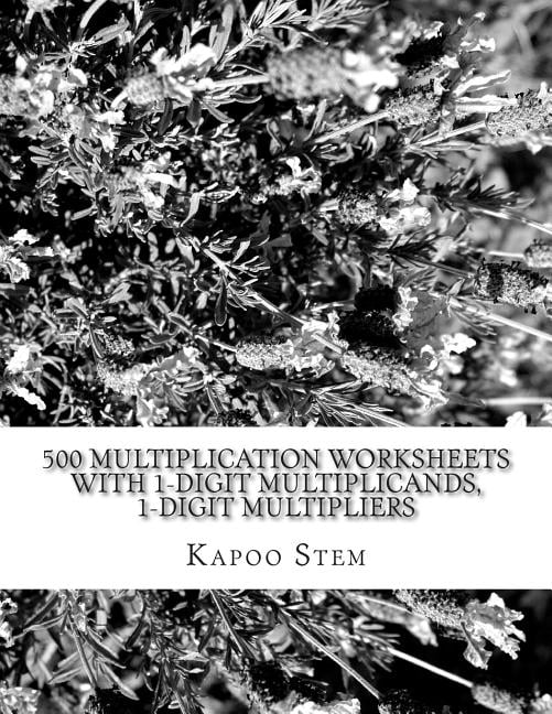 500 Days Math Multiplication: 500 Multiplication Worksheets with 1 ...