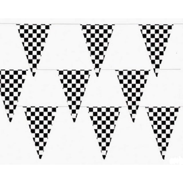 500 Ft Checkered Flag Banner Pennant - Set of 5 Packs - Perfect for Car ...