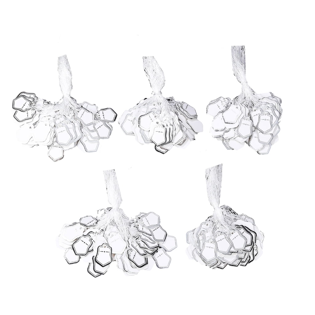500 Gold/Silver Foil Stars Price Tickets Pre Punched Holes for Jewelry ...