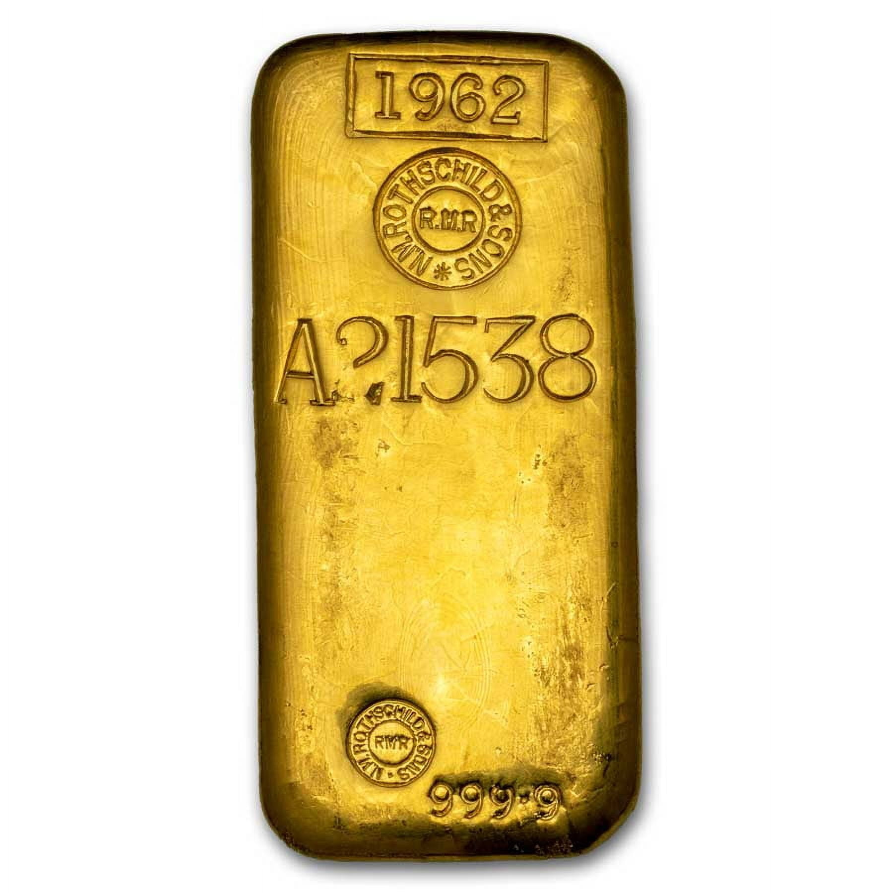 500 Gram Gold Bar - N.M. Rothschild (1962 Vintage) - Walmart.com