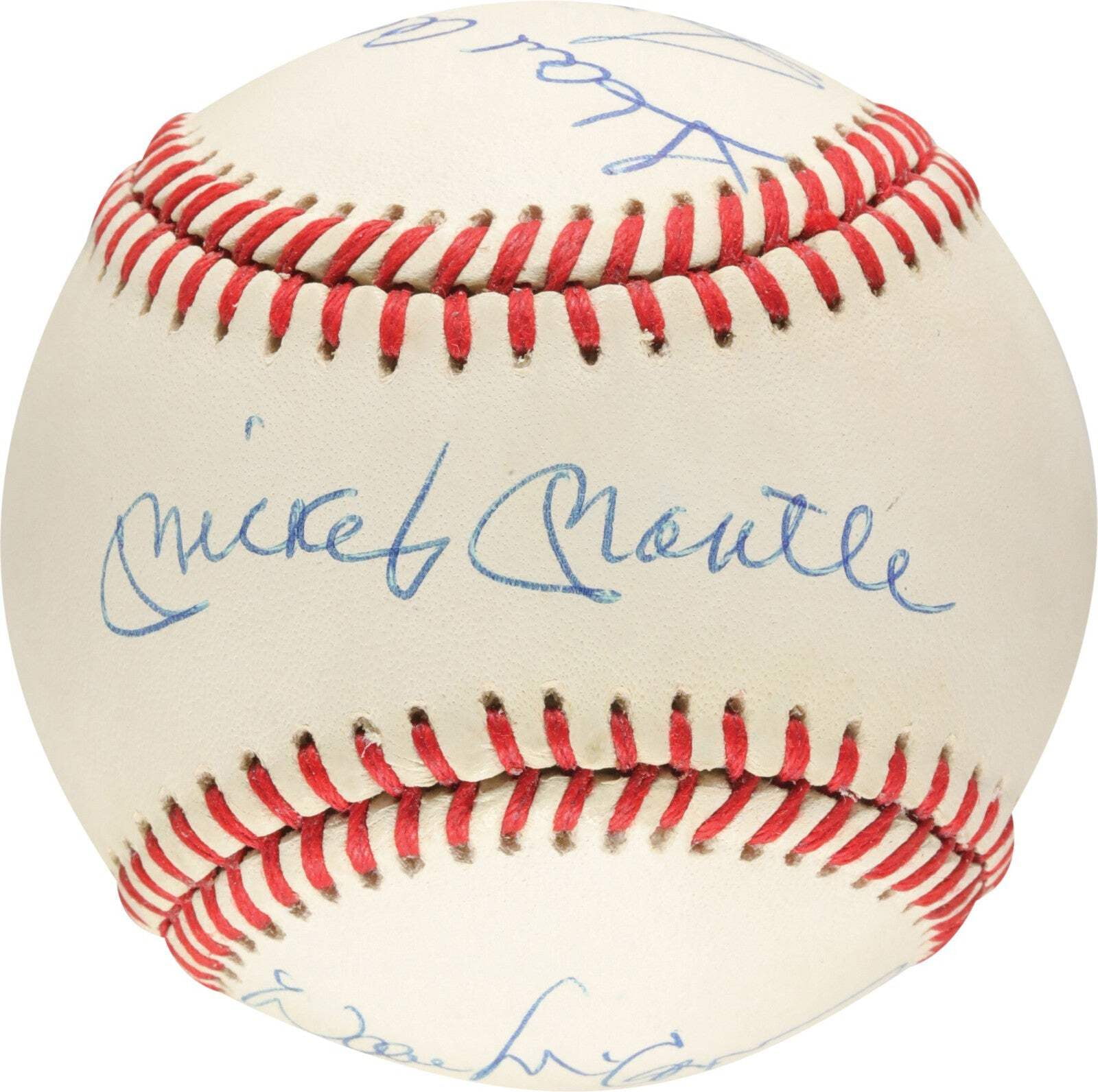 500 Home Run Signed Baseball Mickey Mantle Hank Aaron Willie Mays 10 ...