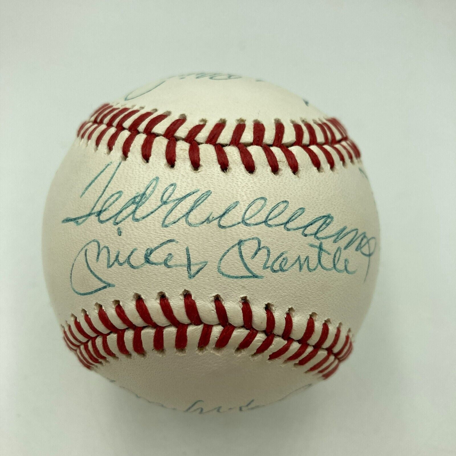 500 Home Run Signed Baseball Mickey Mantle Ted Williams Willie Mays 11 ...