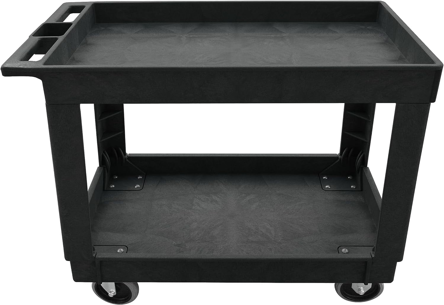 500 LB Capacity Utility Cart with Tray Top, Heavy-Duty Rolling Storage ...