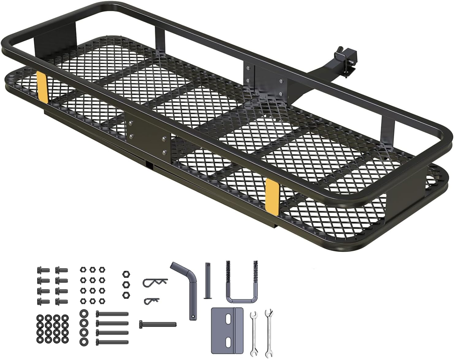 500 Lbs Heavy Duty Hitch Mount Cargo Carrier, 60" x 20" x 6" Folding ...