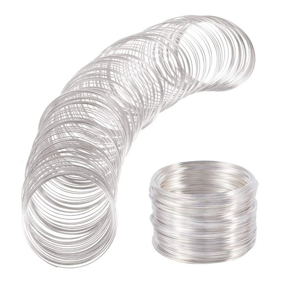 500 Loop Silver Jewelry Memory Beading Wire Bangle Bracelet Wire for ...