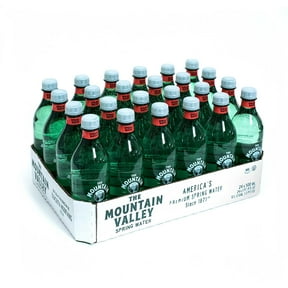 Mountain Valley Spring Water 1L Glass Bottle Pack of 12, Mineral Rich ...