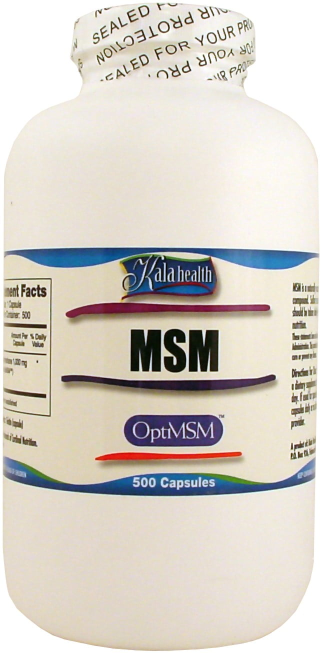 500 MSM Vegetarian Capsules, 1000-mg/capsule. No Additives. The World's ...
