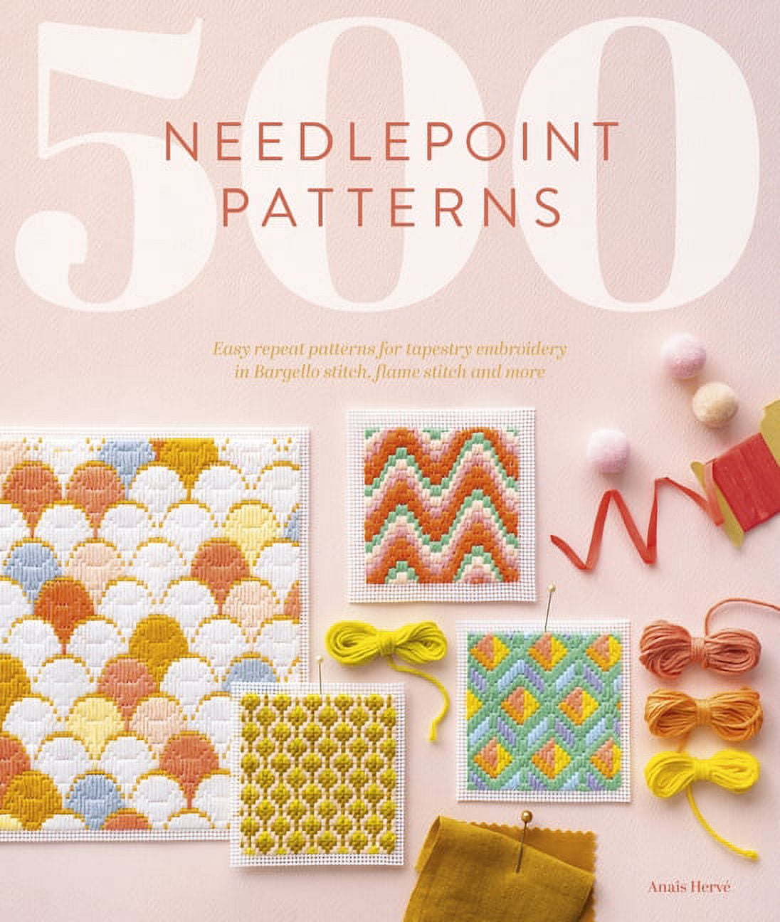 500 Needlepoint Patterns: Easy repeat patterns for tapestry embroidery ...