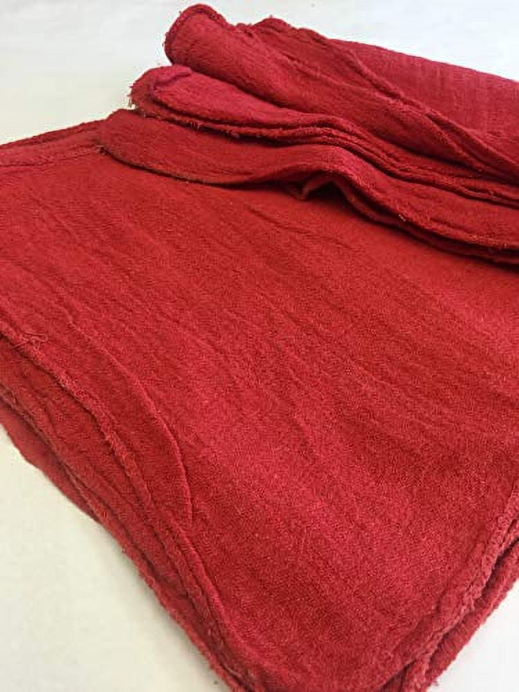 500 New Industrial Shop Rags Cleaning Towels Red Large 14x14 Grade b ...