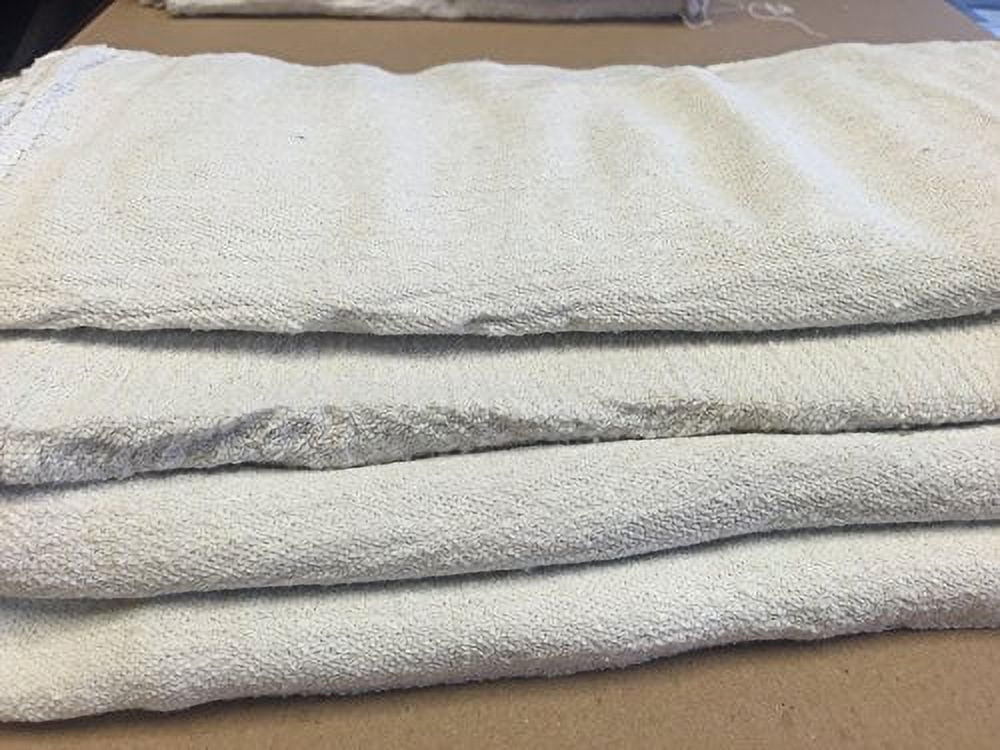 500 New Industrial Shop Rags Cleaning Towels White Large 14x14 Grade b ...