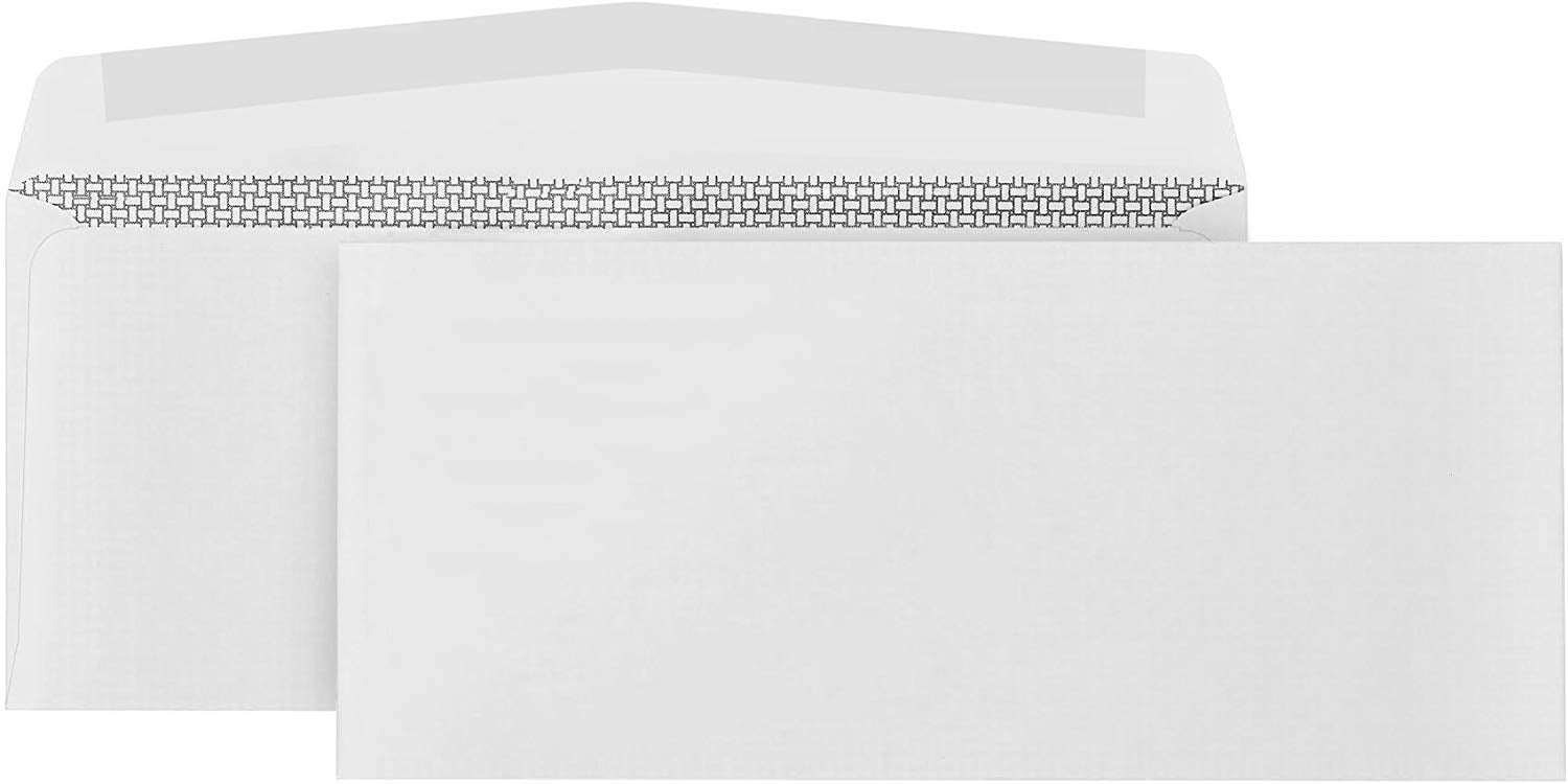 500 No. 10 Security Envelopes - Gummed Flap - Tamper Proof Design ...