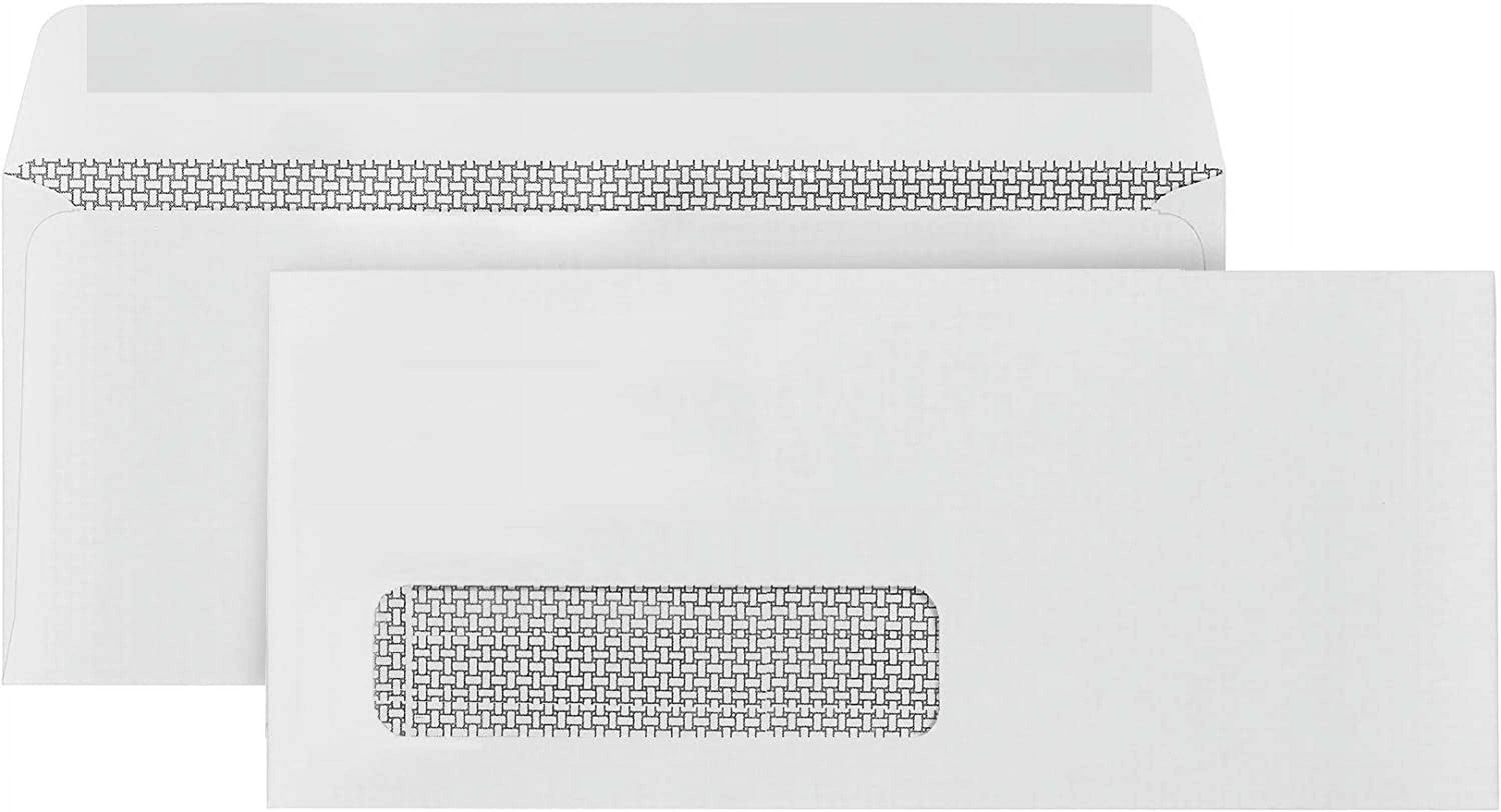 500 Number 10 Single Window Envelopes - Thick Gummed Seal - Designed ...