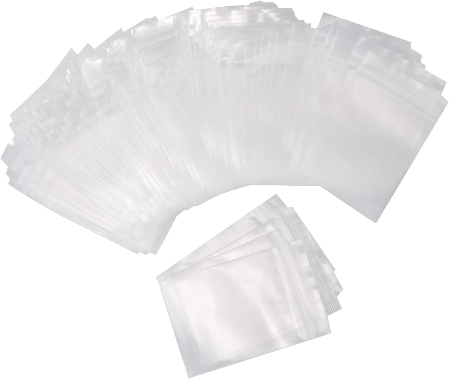500 PCS 2.5"x3.5" Clear Reclosable Plastic 2-Mil Ziplock Bags Poly ...