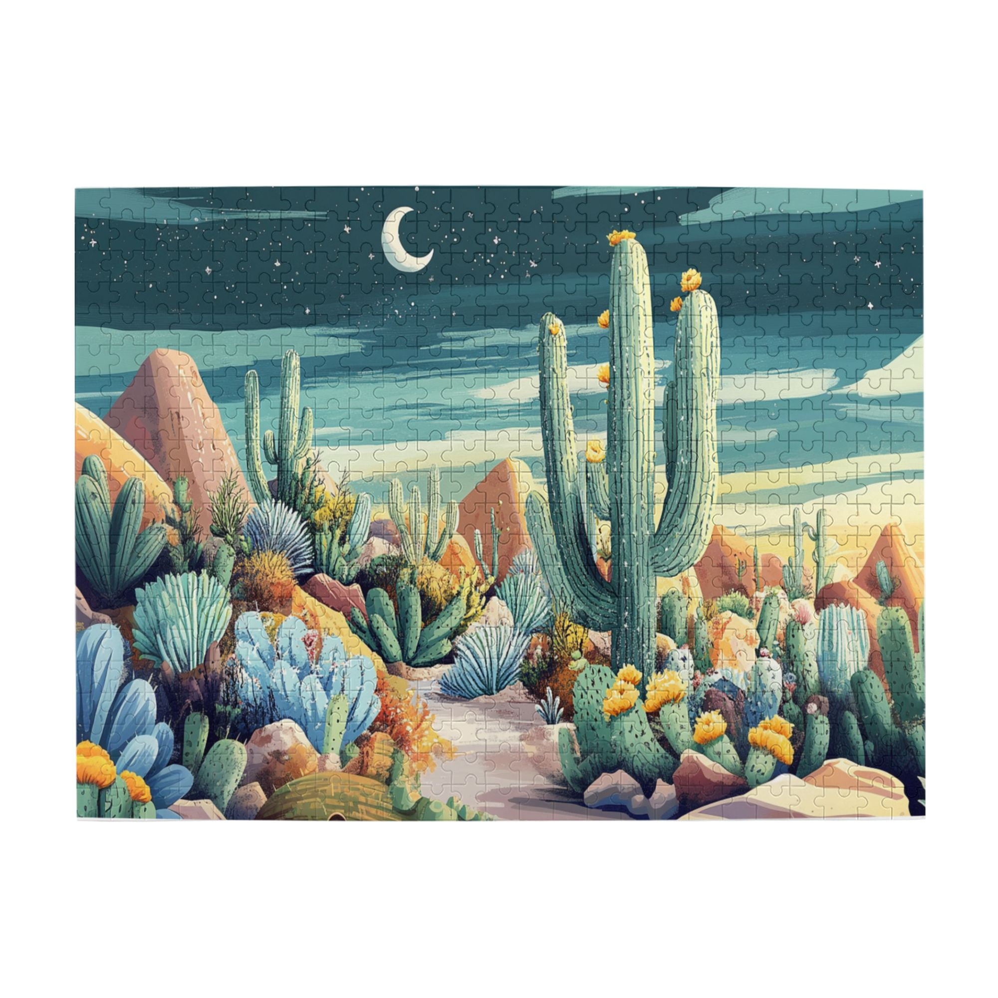 500 PCS 500 Piece Puzzle For Adults Desert Cactus Garden,Unique And ...