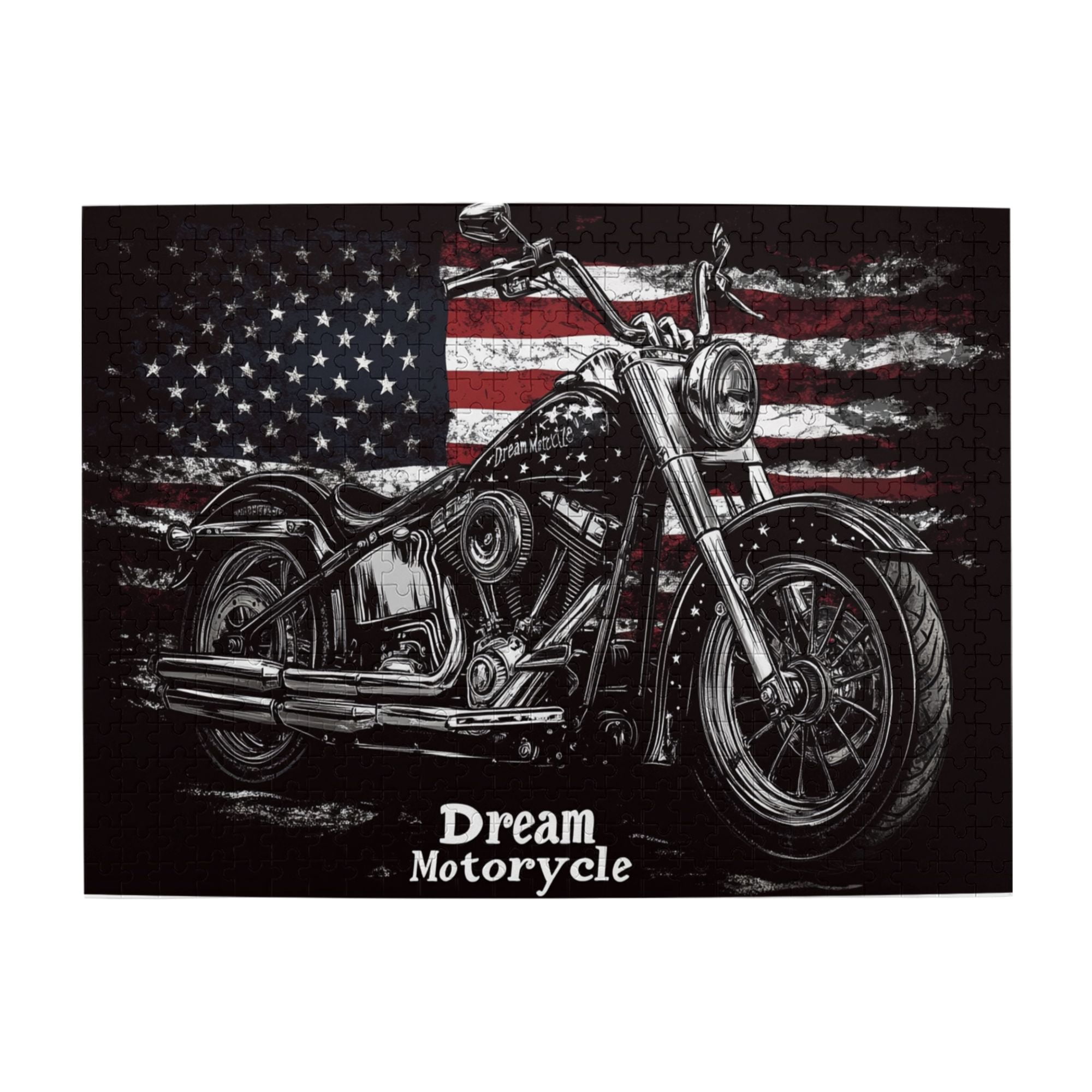 500 PCS 500 Piece Wooden Puzzle Dream motorcycle,Challenging Brain ...