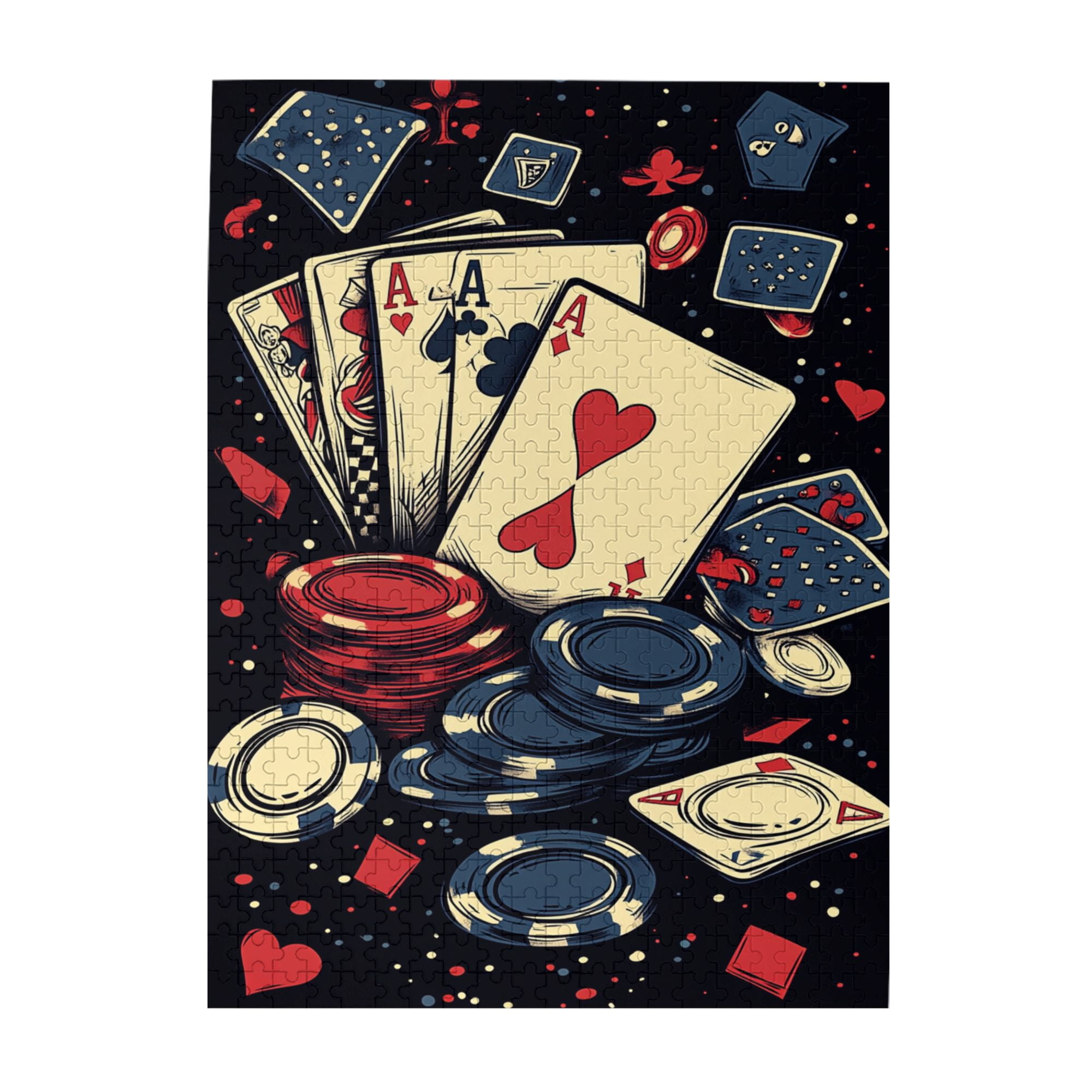 500 PCS 500 Piece Wooden Puzzles Poker Chips,Unique And Beautiful ...