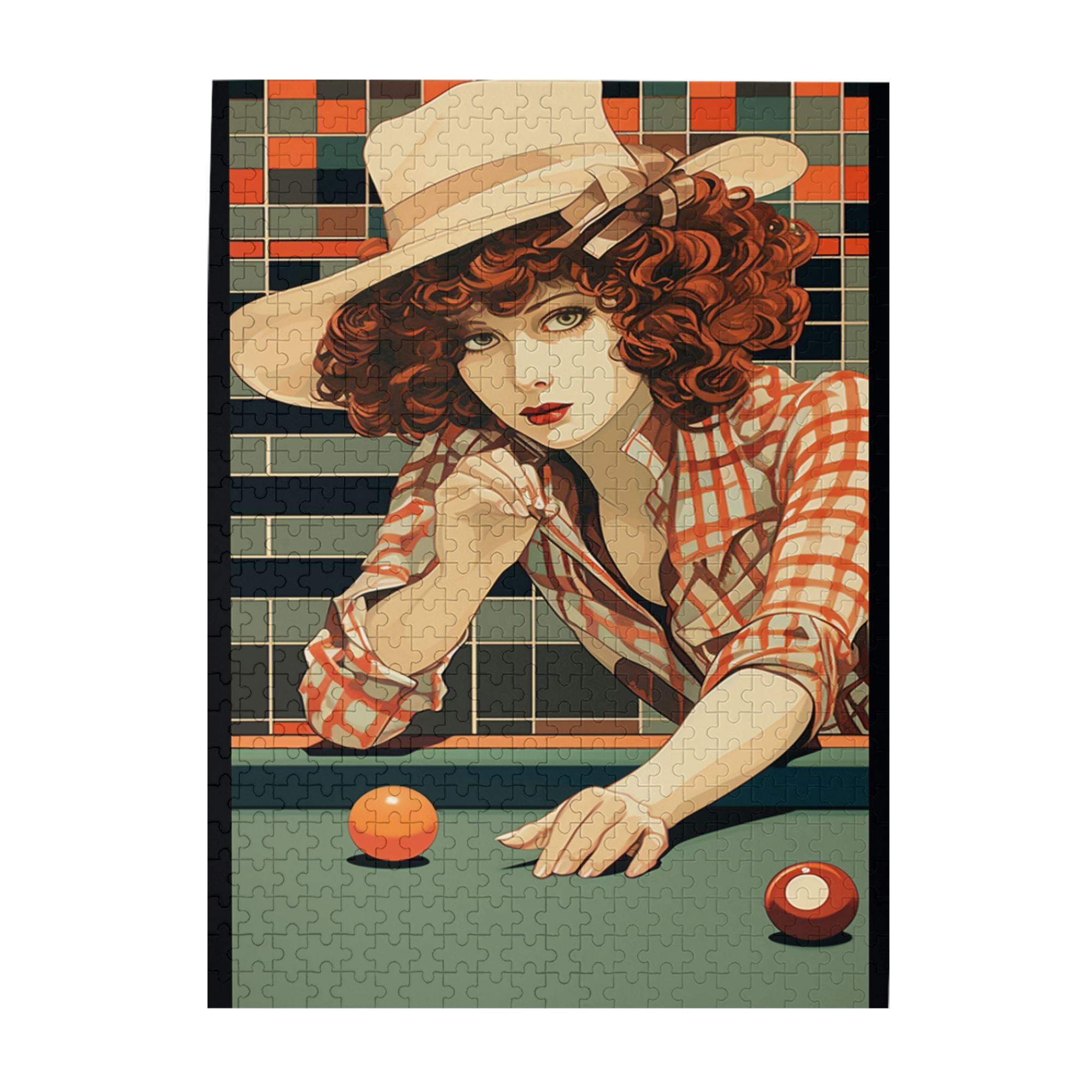 500 PCS Billiards Fashion Girl 500 Piece Wooden Puzzle For Adults,Relax ...