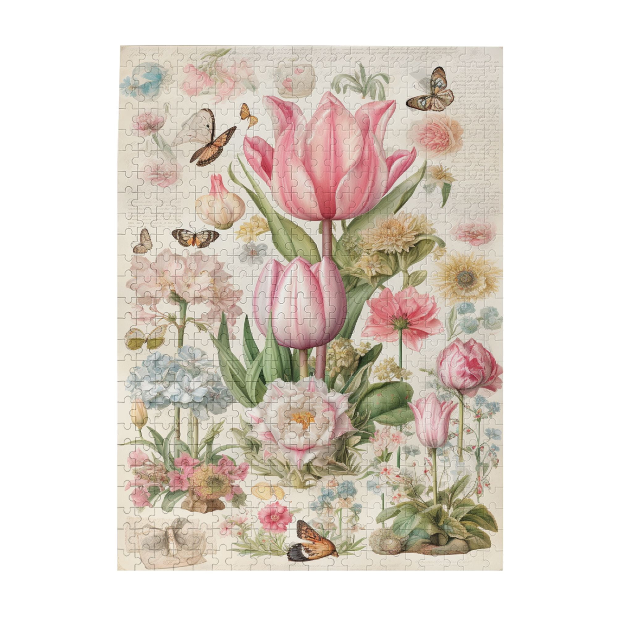 500 PCS Blooming Tulips 500 Pcs Vibrant Jigsaw Puzzle,Ideal For ...