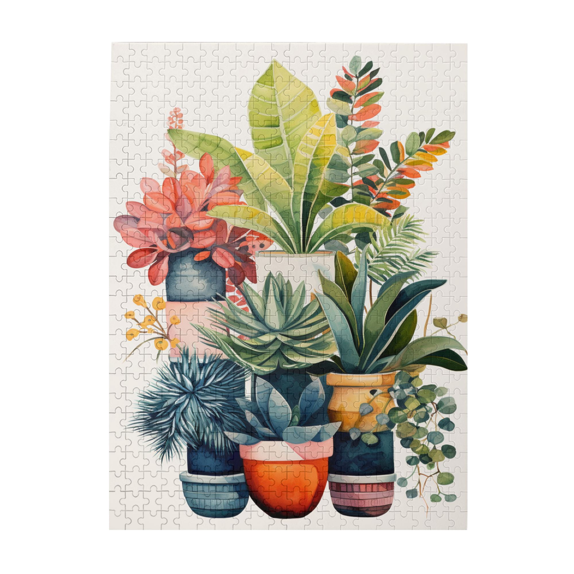 500 PCS Charm Potted Plant Flower 500 Piece Puzzle For Adults ...
