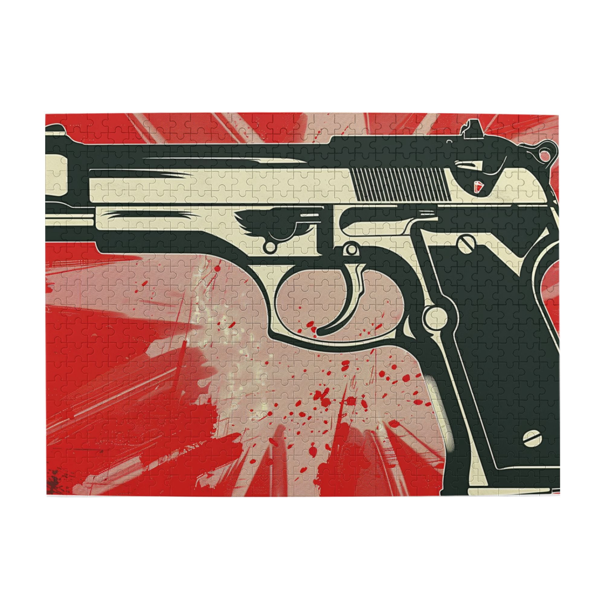 500 PCS Classic Gun 500 piece puzzle for adults,Unique Artwork for ...