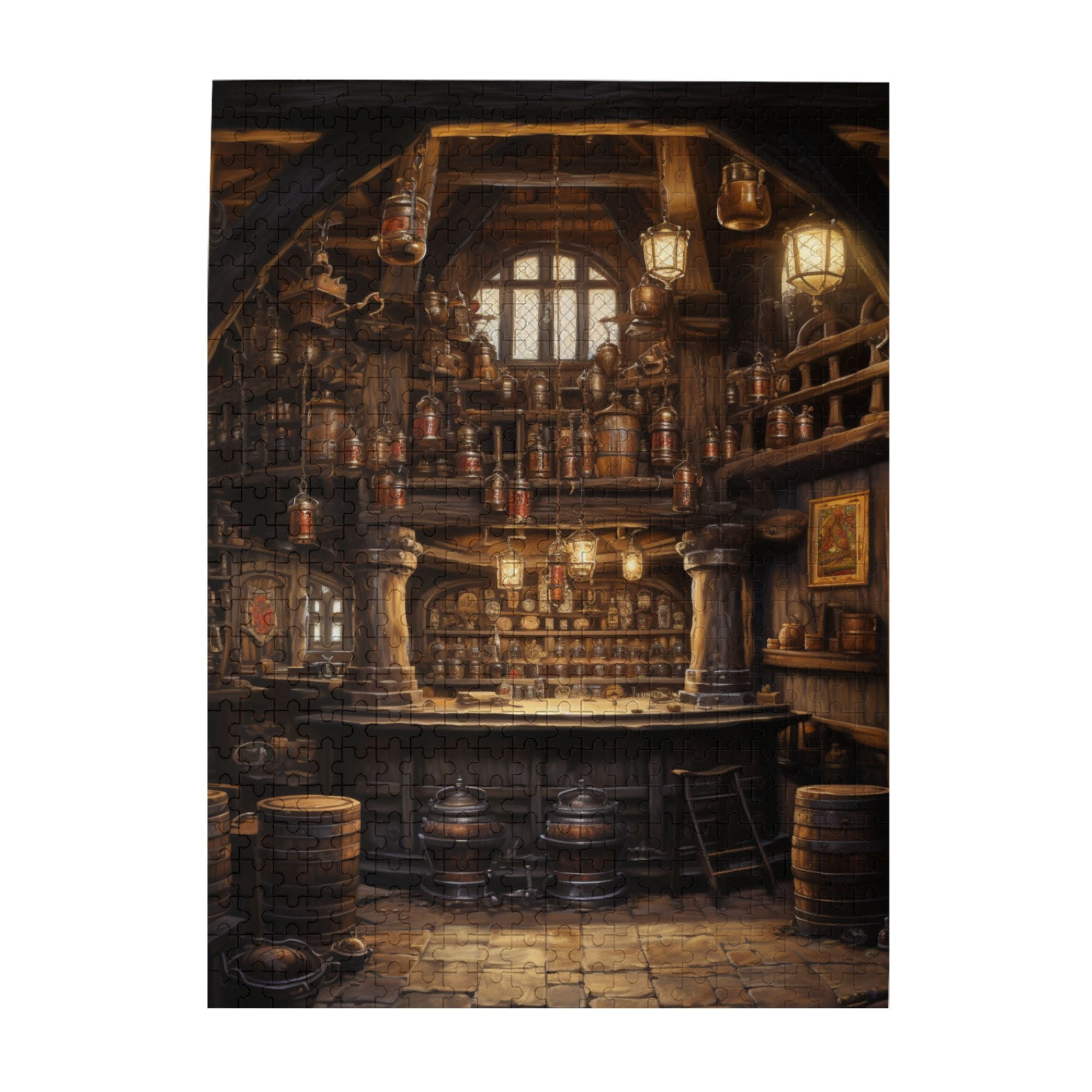 500 PCS Classic Tavern Indoor Scene Puzzles For Adults 500 Pieces,The ...