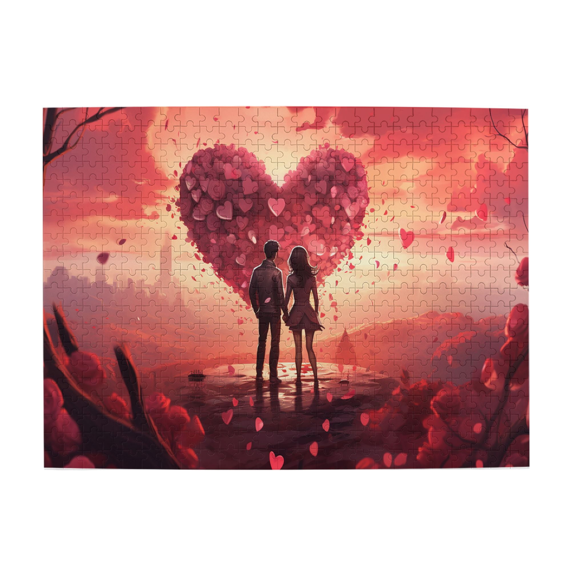 500 PCS Couples In The City Of Love 500 Pcs Jigsaw Puzzles For Adults ...